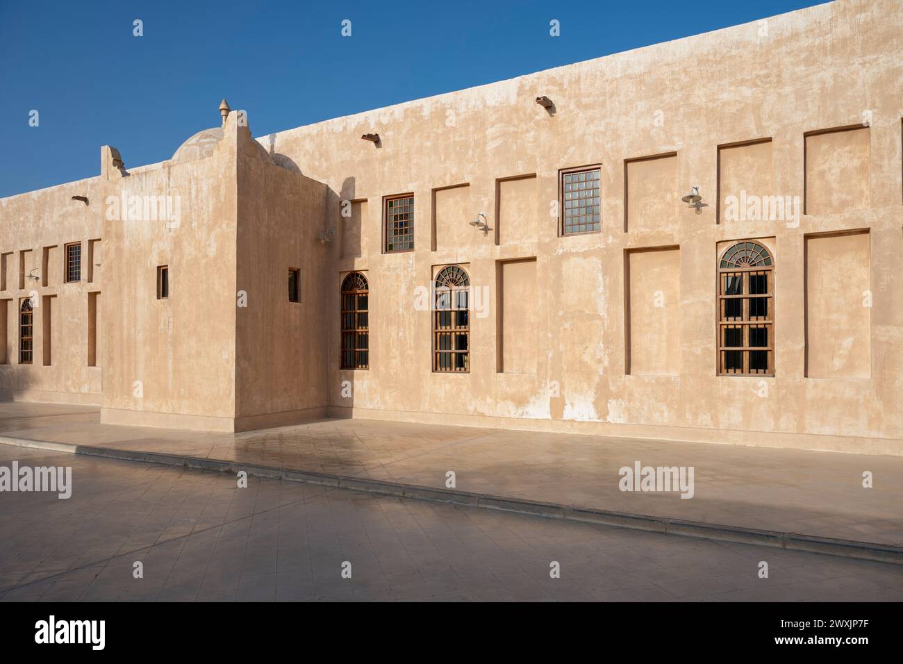 Wakra, Qatar - March 28, 2024: Old buildings architecture in the Wakrah ...