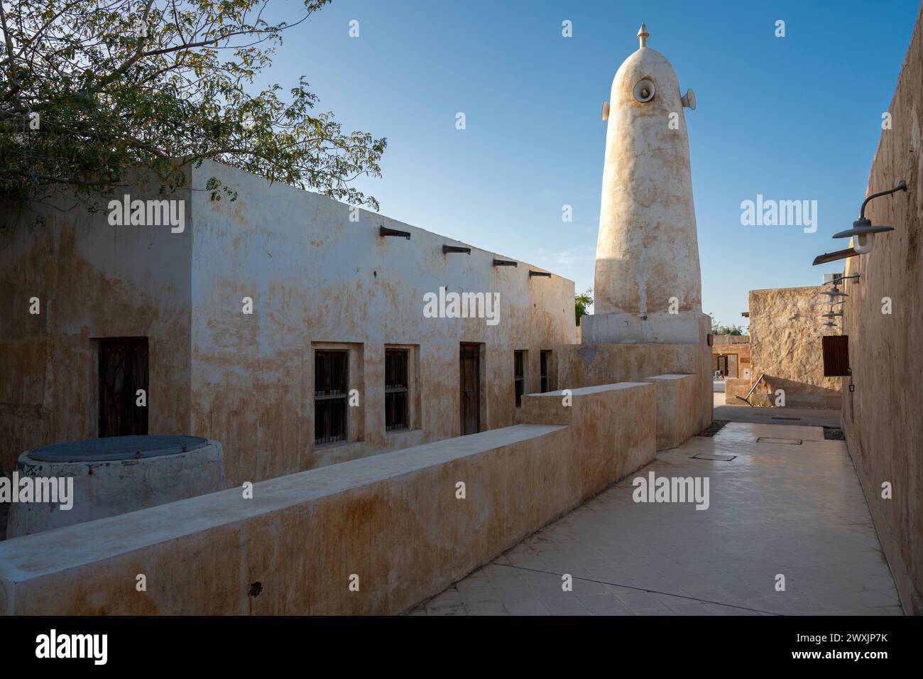 Wakra, Qatar - March 28, 2024: Old buildings architecture in the Wakrah ...