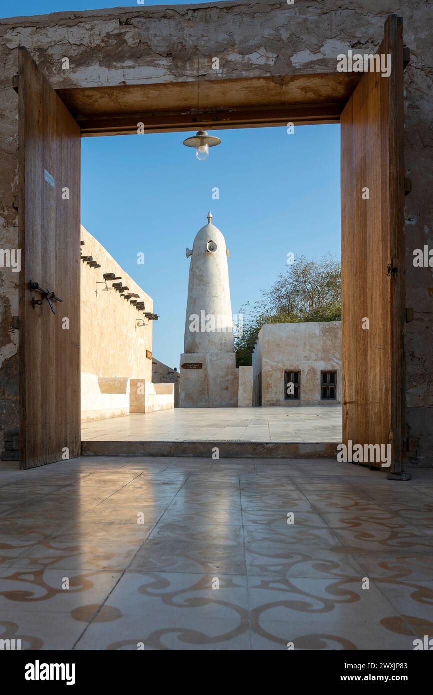 Wakra, Qatar - March 28, 2024: Old buildings architecture in the Wakrah ...