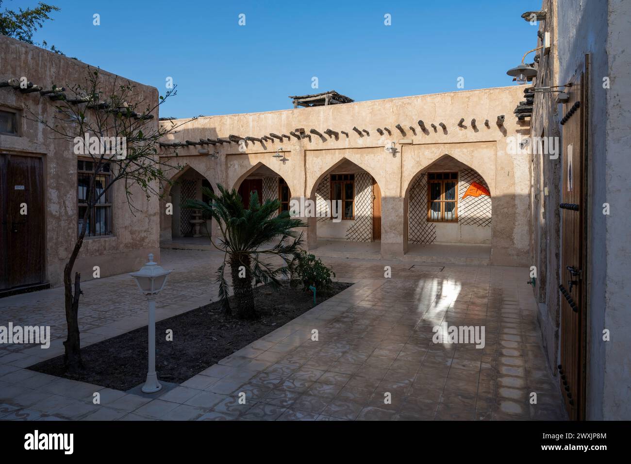 Wakra, Qatar - March 28, 2024: Old buildings architecture in the Wakrah ...