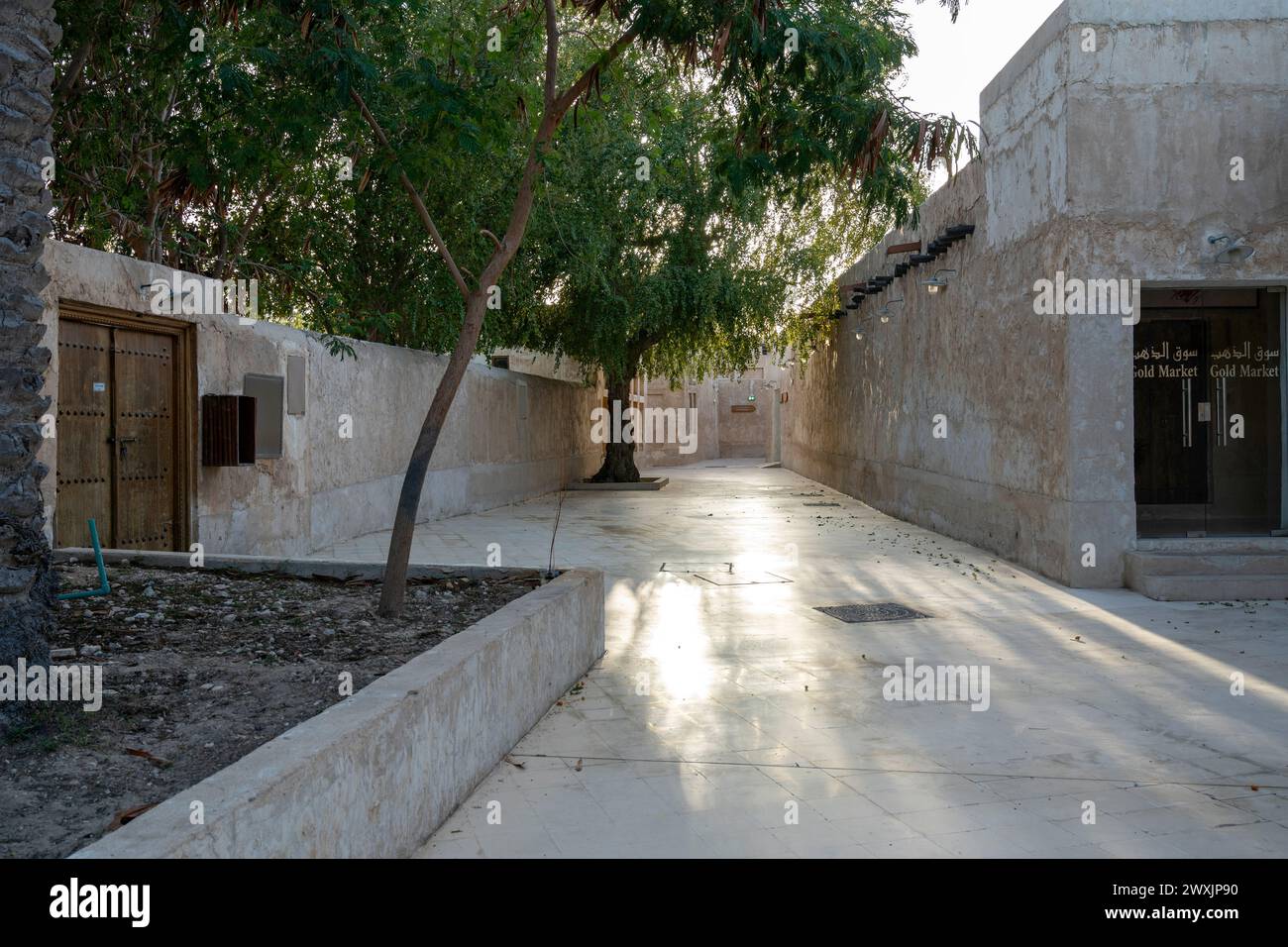 Wakra, Qatar - March 28, 2024: Old buildings architecture in the Wakrah ...