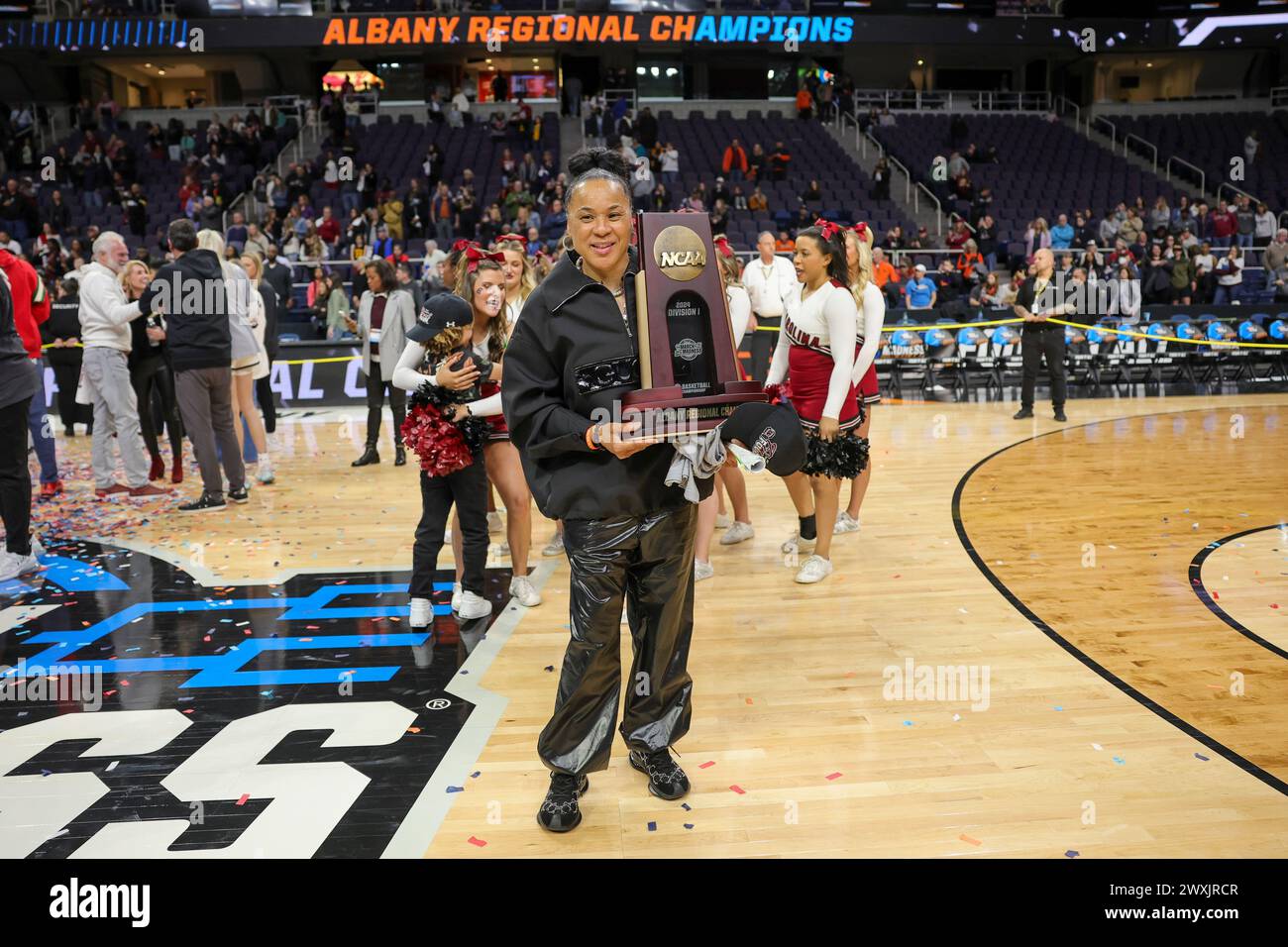 Albany, New York, USA. 31st Mar, 2024. South Carolina Head Coach DAWN ...