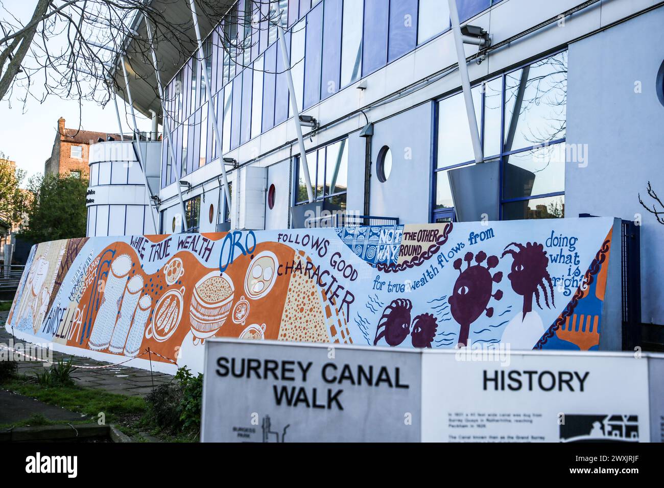 Yoruba Heritage Mural unveiled outside Peckham lesuire centre in ...