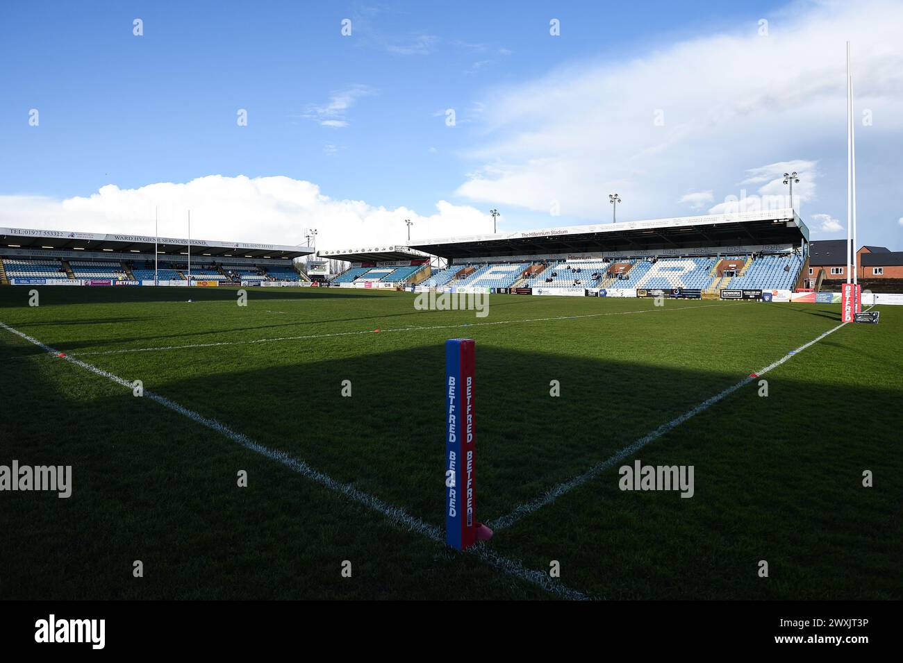 Featherstone, England - 29th March 2024 General view Millennium Stadium ...