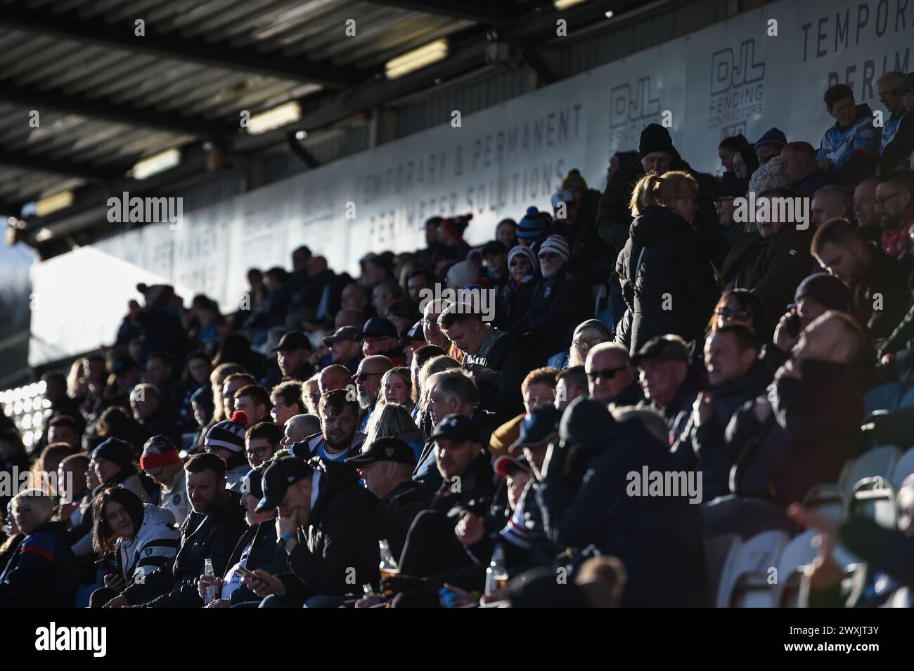 Featherstone, England - 29th March 2024 Wakefield Trinity fans. Rugby ...