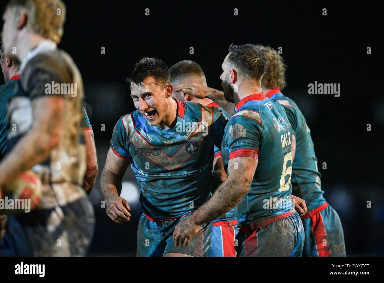 Featherstone, England - 29th March 2024 Wakefield Trinity's Oliver ...