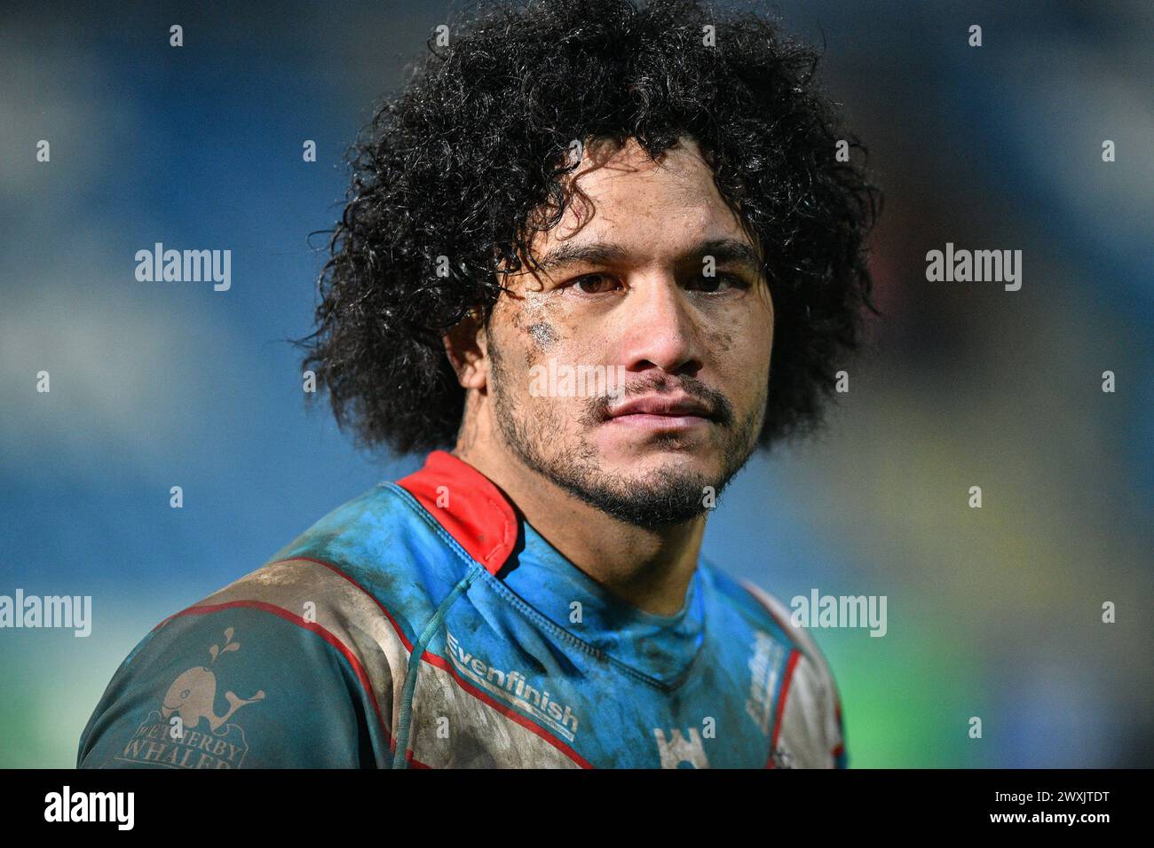 Featherstone, England - 29th March 2024 Wakefield Trinity's Renouf ...