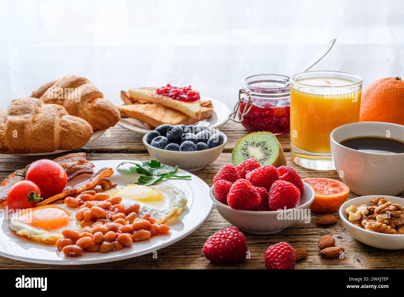 Breakfast buffet. Full english and continental breakfast. Large ...