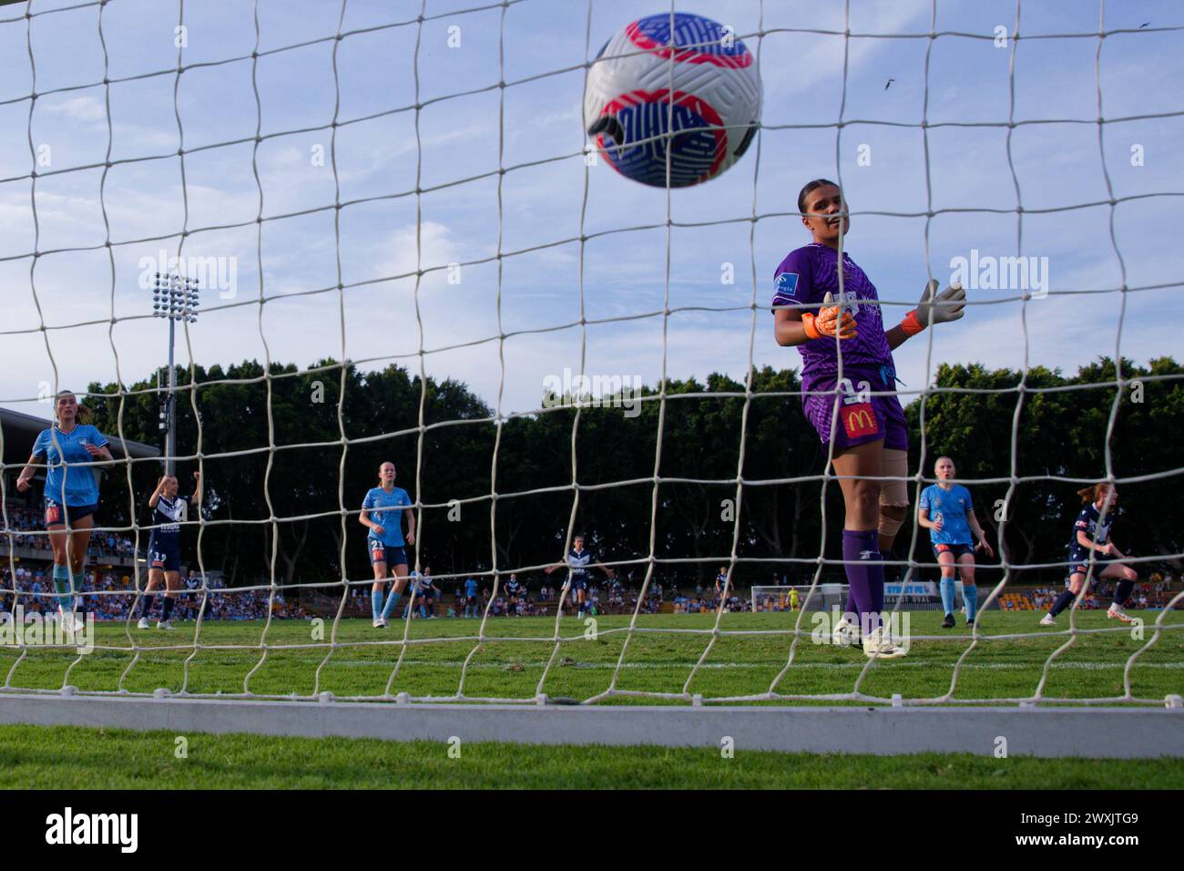 Sydney, Australia. 31st Mar, 2024. Goalkeeper, Jada Whyman of Sydney FC ...