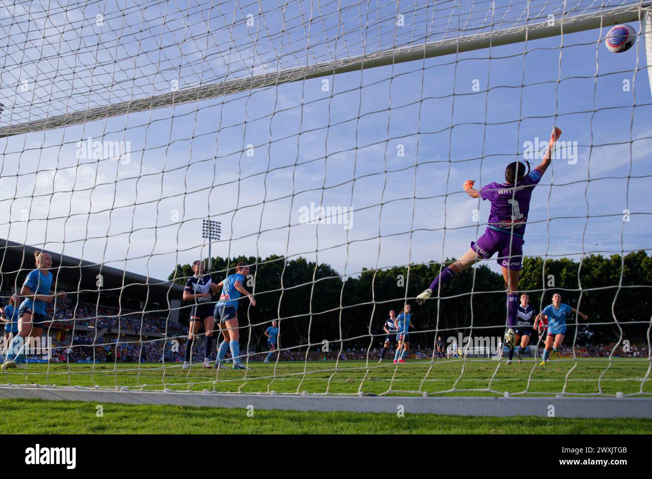 Sydney, Australia. 31st Mar, 2024. Goalkeeper, Jada Whyman of Sydney FC ...
