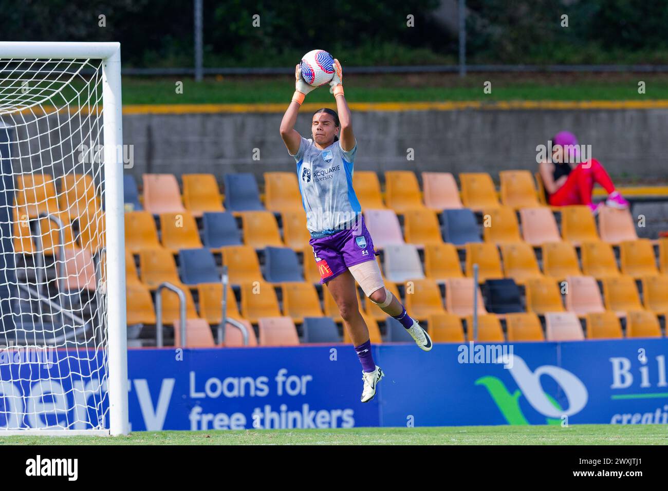 Sydney, Australia. 31st Mar, 2024. Goalkeeper, Jada Whyman of Sydney FC ...