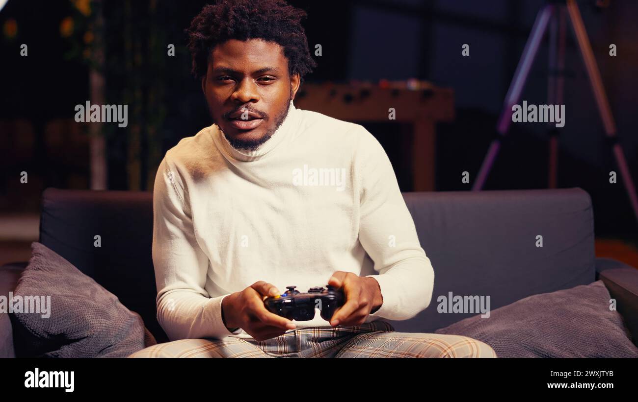 Mad gamer raging after losing online competitive multiplayer match ...