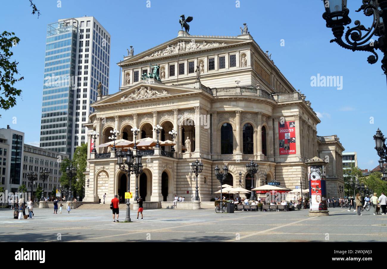 Alte Oper, Old Opera, built in 1880, rebuilt in the 1970s as a concert ...