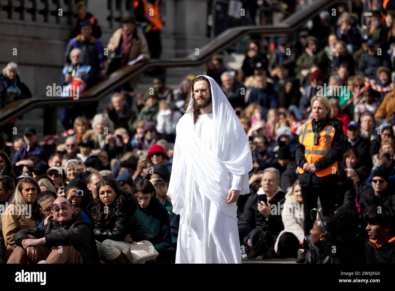 Peter Bergin who acts as Jesus Christ in this year performance ...