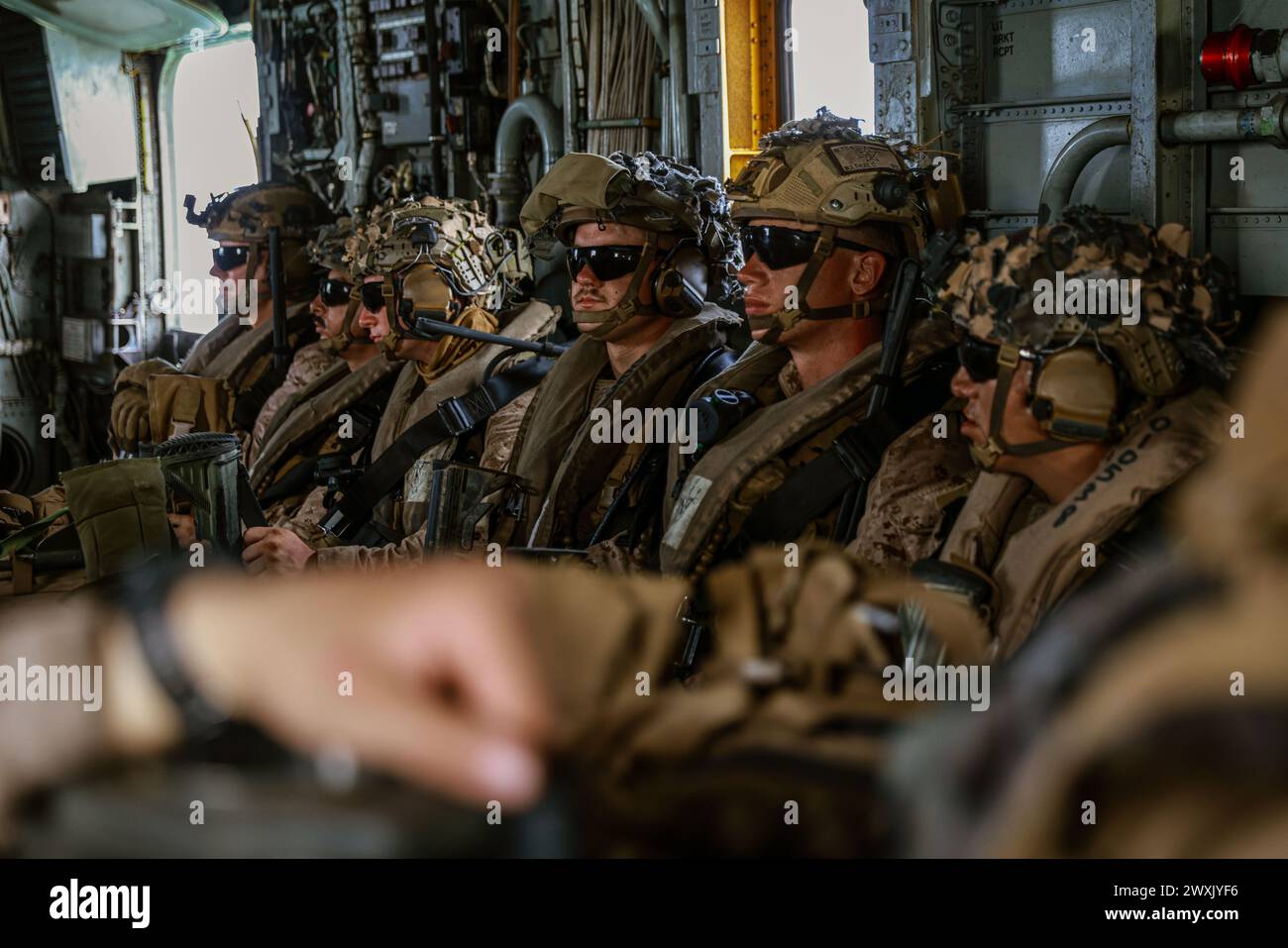 U.S. Marines assigned to Charlie Company, Battalion Landing Team 1/5 ...