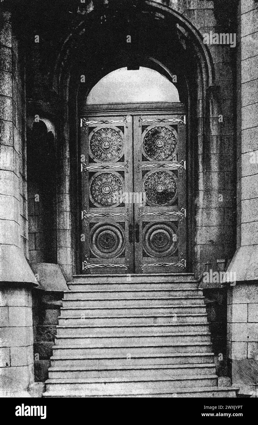 One of the doors to the Salt Lake Temple Stock Photo - Alamy