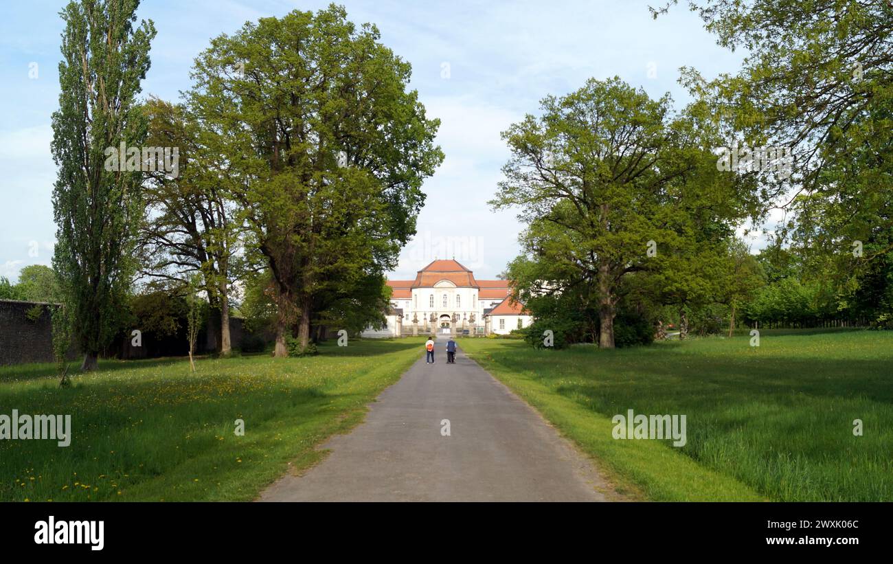 Schloss Fasanerie, palace complex from the 1700s, near Fulda, park ...