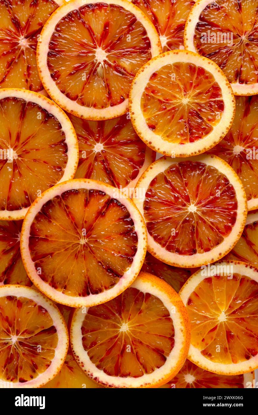 Slices red sicilian oranges hi-res stock photography and images - Alamy