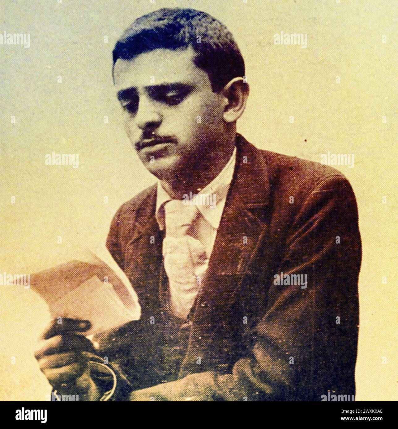 Photo of Joseph Bovshover, 1911, from his book "Gezamelte shriften Stock Photo - Alamy