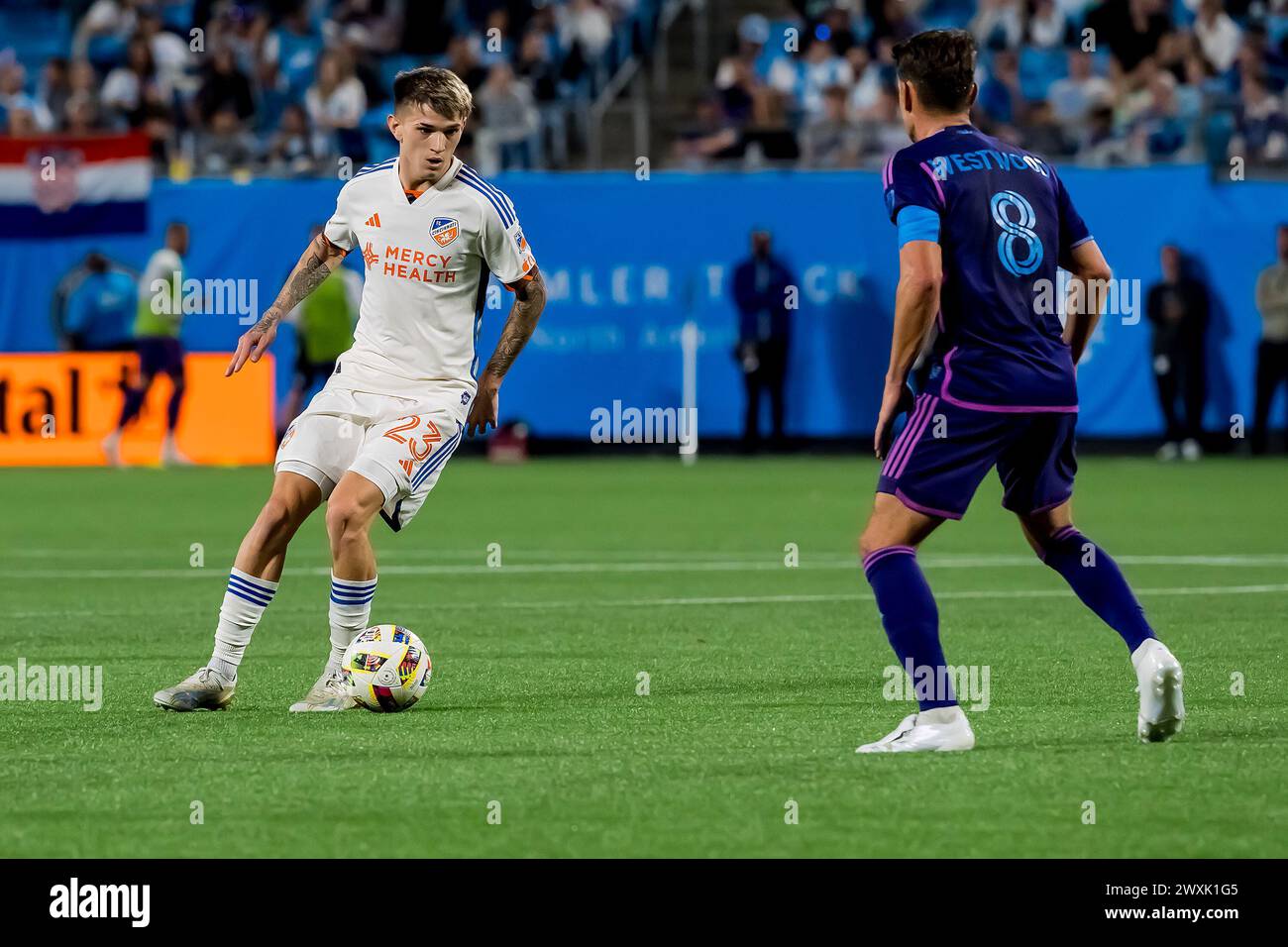 Charlotte, Nc, USA. 30th Mar, 2024. FC Cincinnati Midfielder LUCA ...