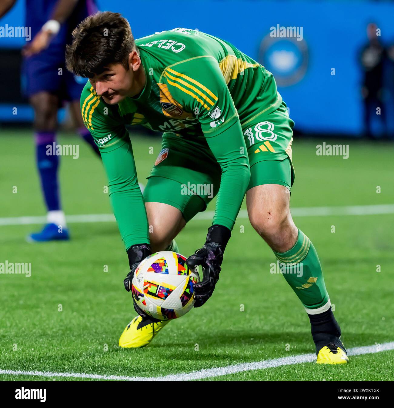 Charlotte, Nc, USA. 30th Mar, 2024. FC Cincinnati Goalkeeper ROMAN ...