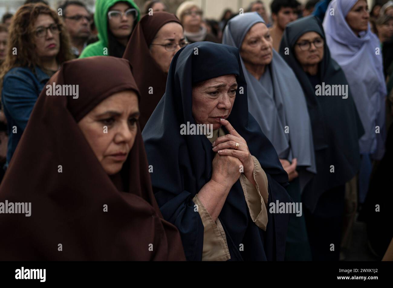 Valparaiso, Chile. 29th Mar, 2024. Actors recreate the traditional ...