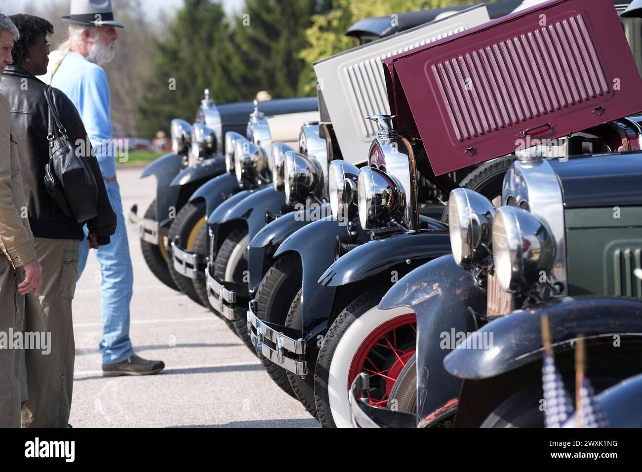 United States. 31st Mar, 2024. Visitors to the Concours d' Elegance ...