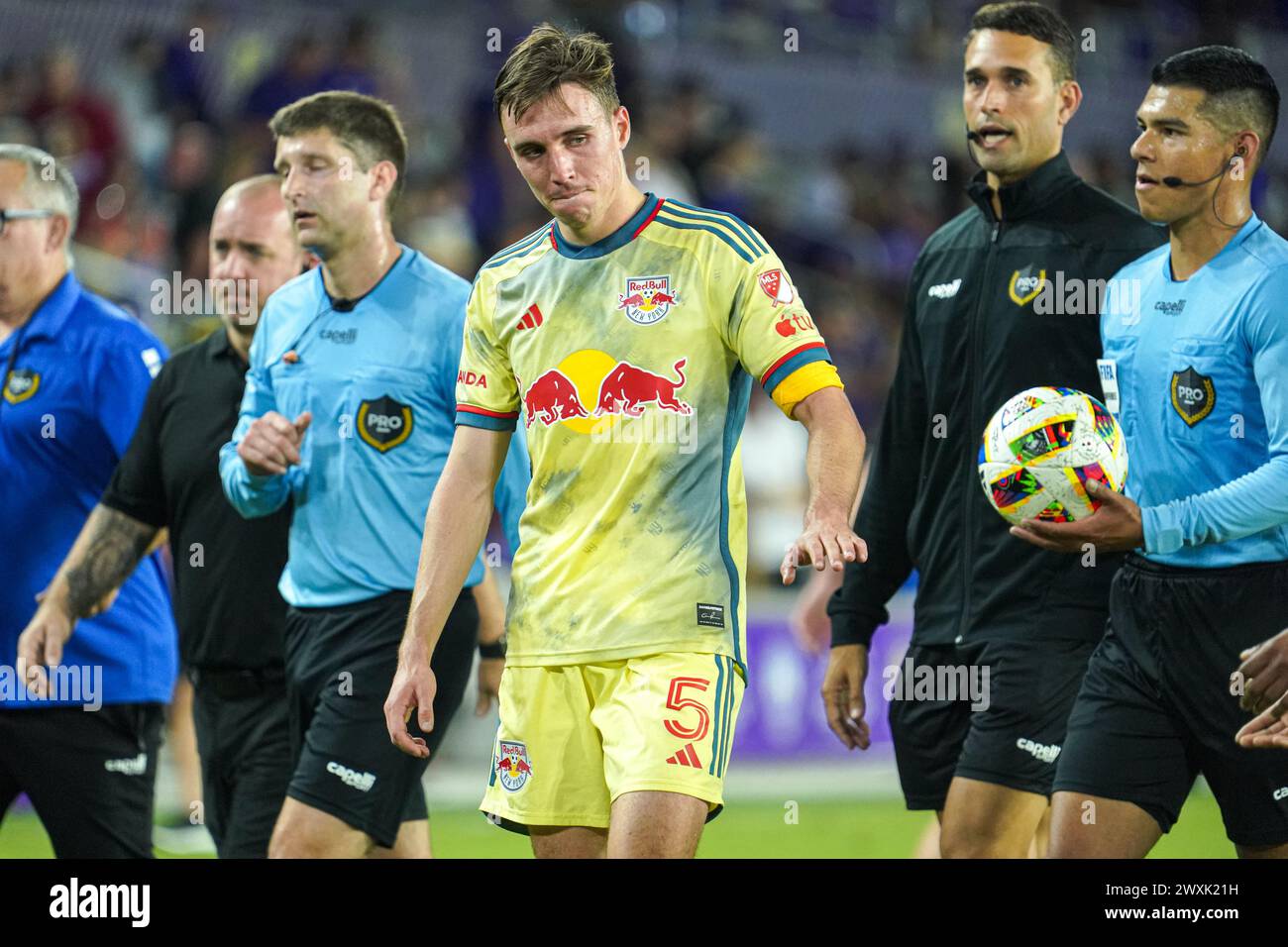 Orlando, Florida, USA, March 30, 2024, New York Red Bulls midfielder ...