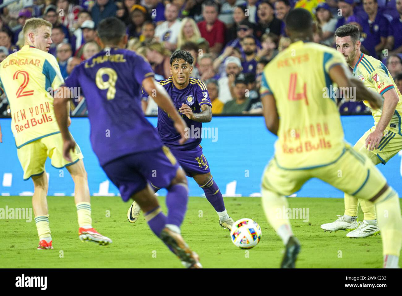 Orlando, Florida, USA, March 30, 2024, Orlando City SC midfielder ...