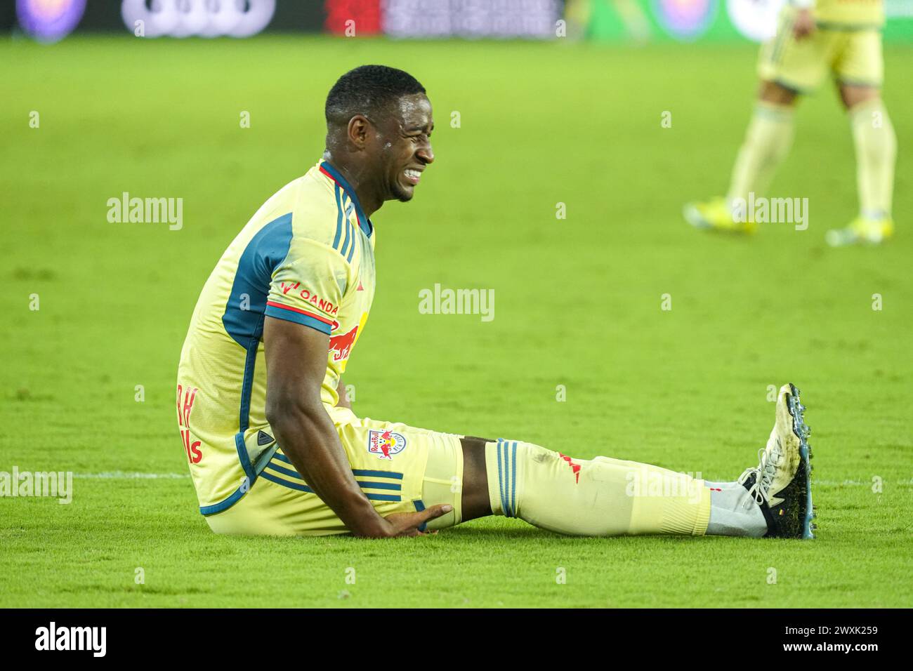 Orlando, Florida, USA, March 30, 2024, New York Red Bulls defender ...