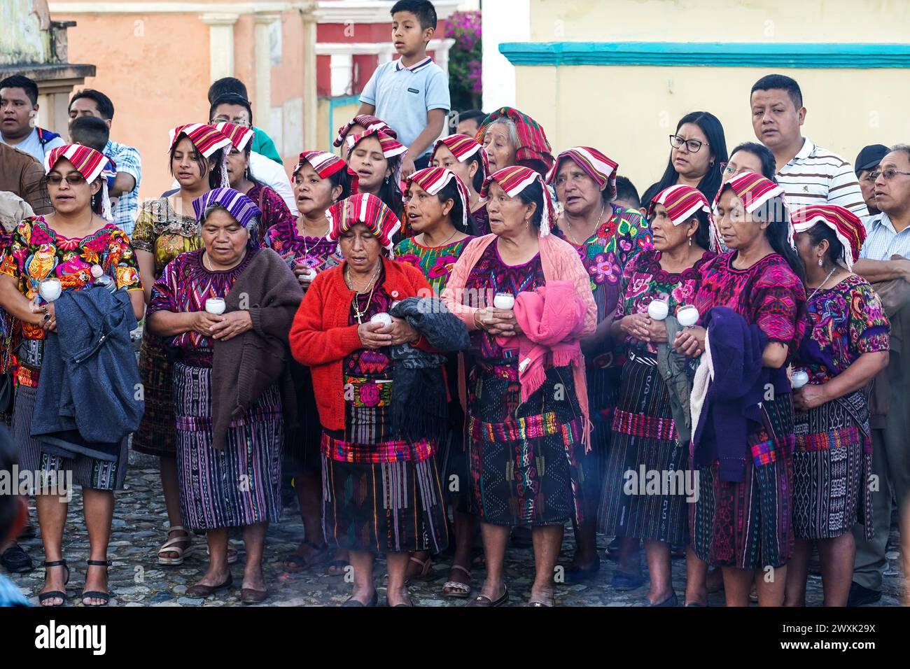 Chichicastenango, Guatemala. 30th Mar, 2024. Indigenous Mayan women ...