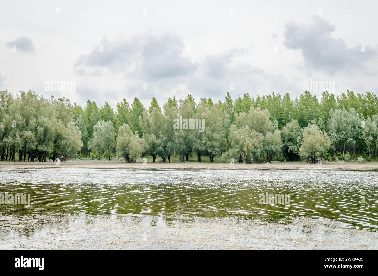 Aerial view shore artificial lake hi-res stock photography and images ...