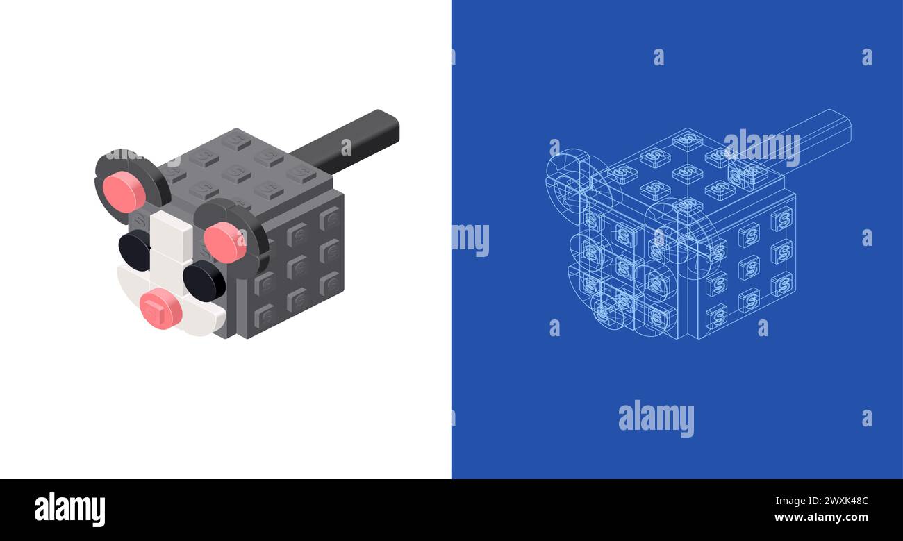 Mouse project for print and decoration. Vector clipart Stock Vector ...