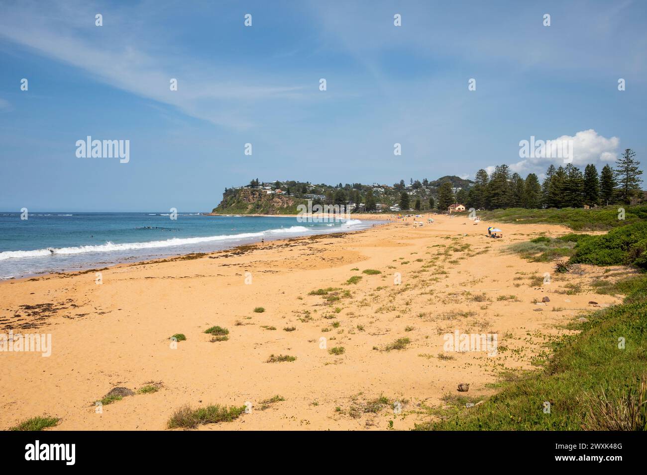 Newport Beach on the east coast of Sydney, one of the northern beaches ...