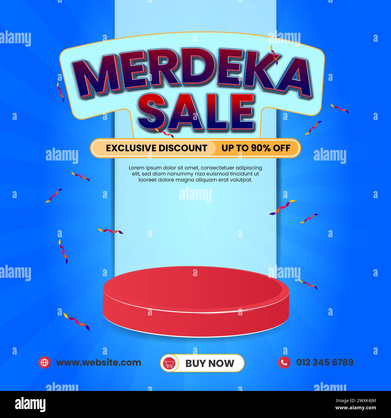 Merdeka template Stock Vector Images - Alamy