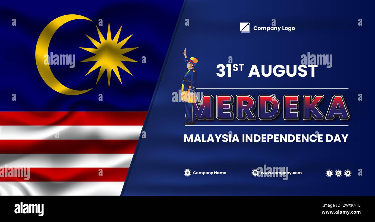 Malaysia Independence Day Celebration Background. Vibrant promotional ...