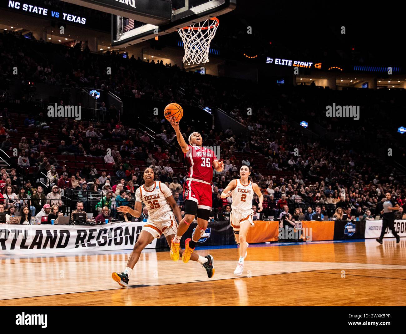 Portland, OR U.S. 31st Mar, 2024. A. NC State guard Zoe Brooks (35)goes ...