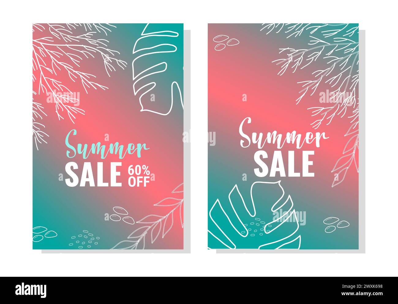 Summer sale layout template for banner coupon. Collection special ...