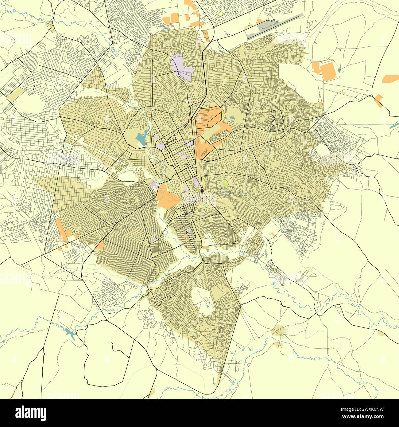 Map of Lubumbashi, Democratic Republic of the Congo Stock Vector Image ...