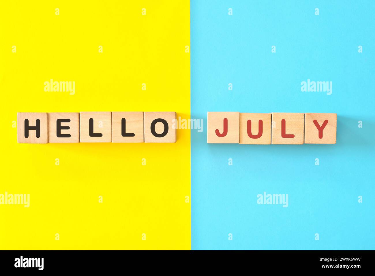 Hello july hi-res stock photography and images - Alamy