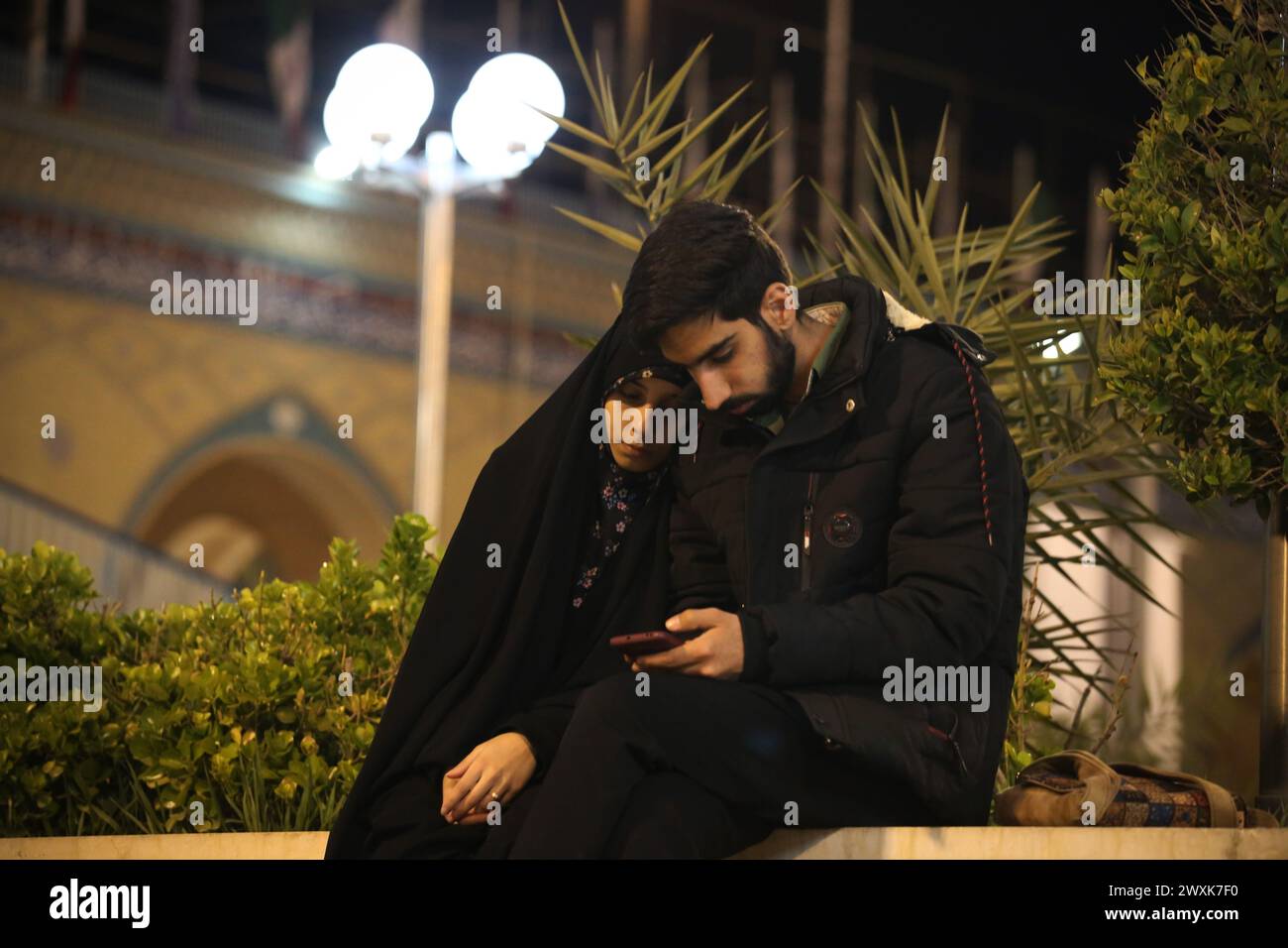 Tehran, Iran. Tehran, Iran. 31st Mar, 2024. An Iranian couple preparing ...