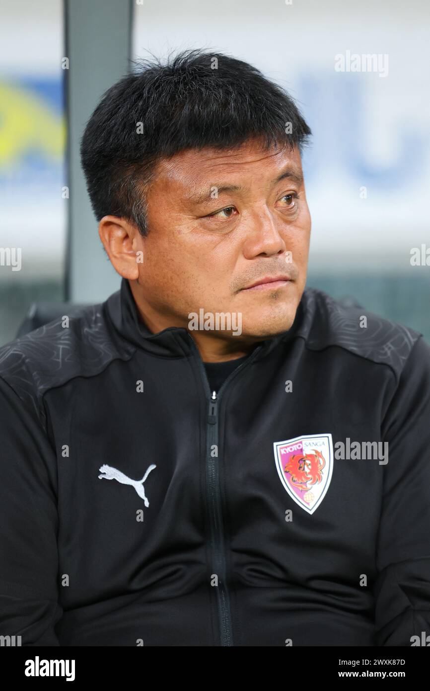 Tokyo, Japan. 29th Mar, 2024. Cho Kwi Jae head coach (Sanga) Football/Soccer : 2024 J1 League ...