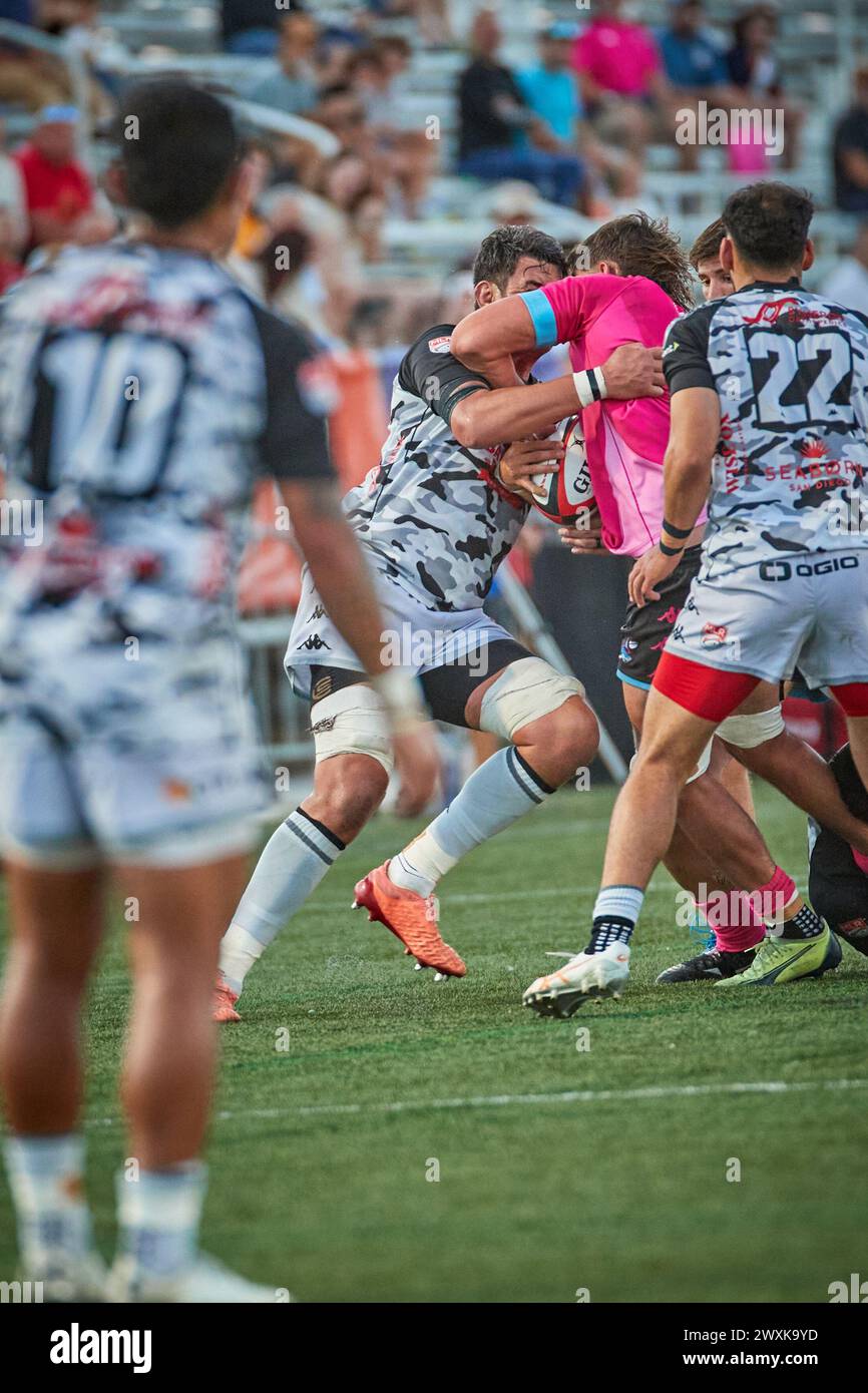 Fort Lauderdale, FL, USA. 31st March 2024. Miami Sharks v San Diego ...