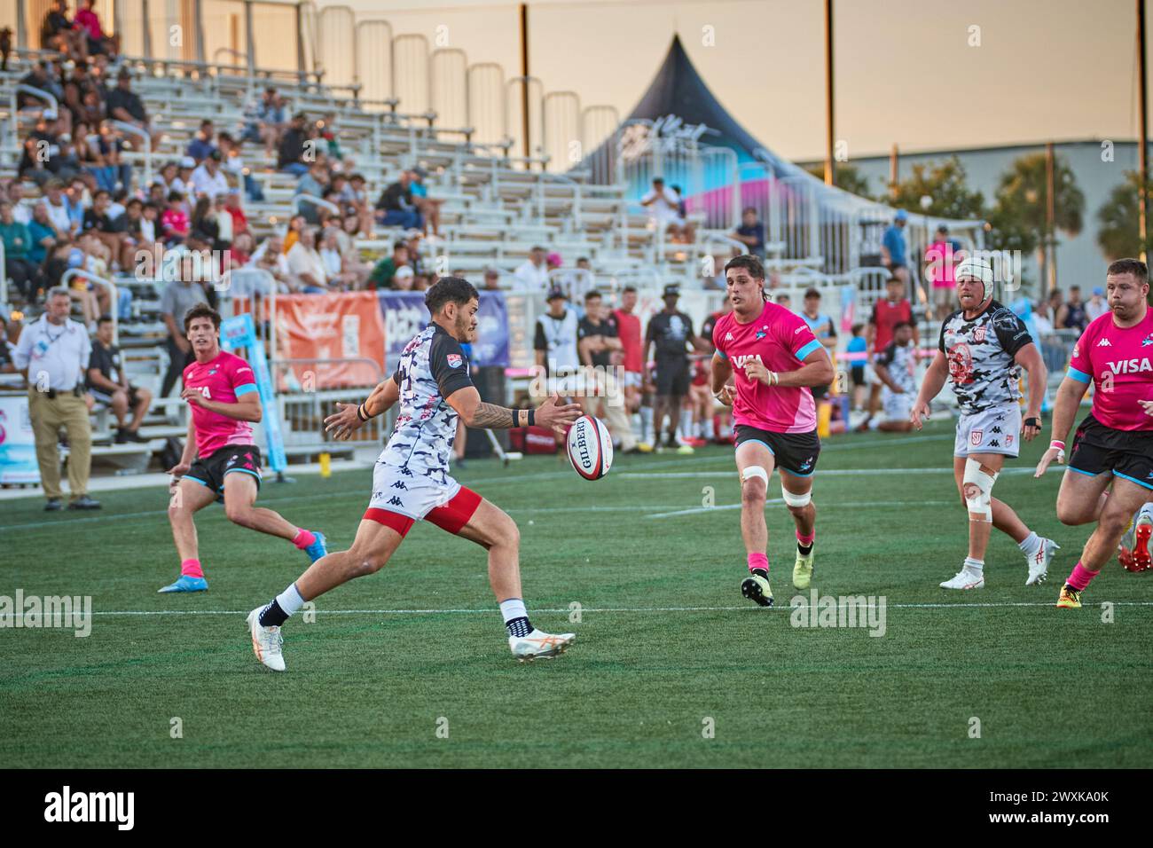 Fort Lauderdale, FL, USA. 31st March 2024. Miami Sharks v San Diego ...