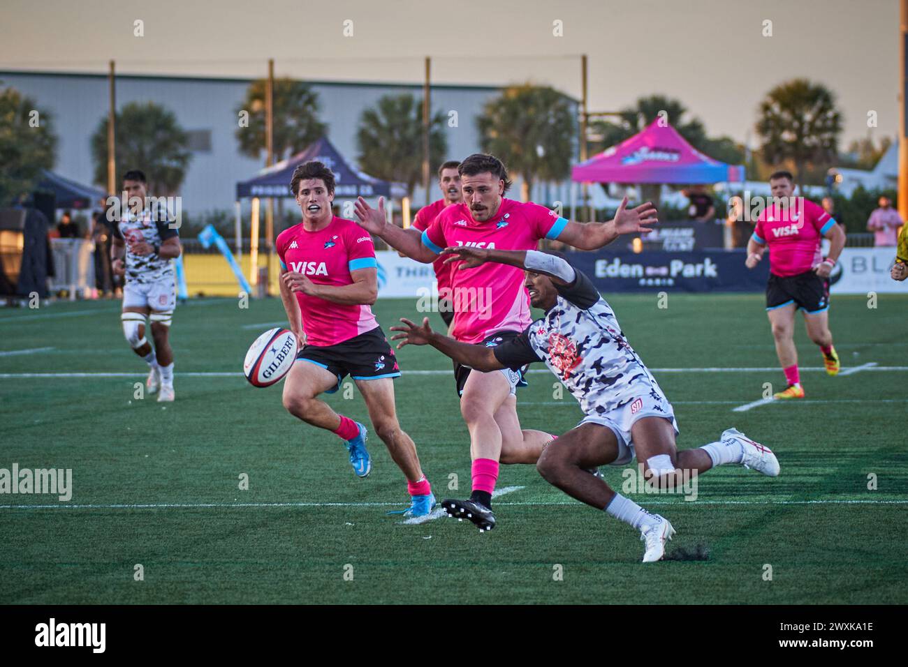 Fort Lauderdale, FL, USA. 31st March 2024. Miami Sharks v San Diego ...