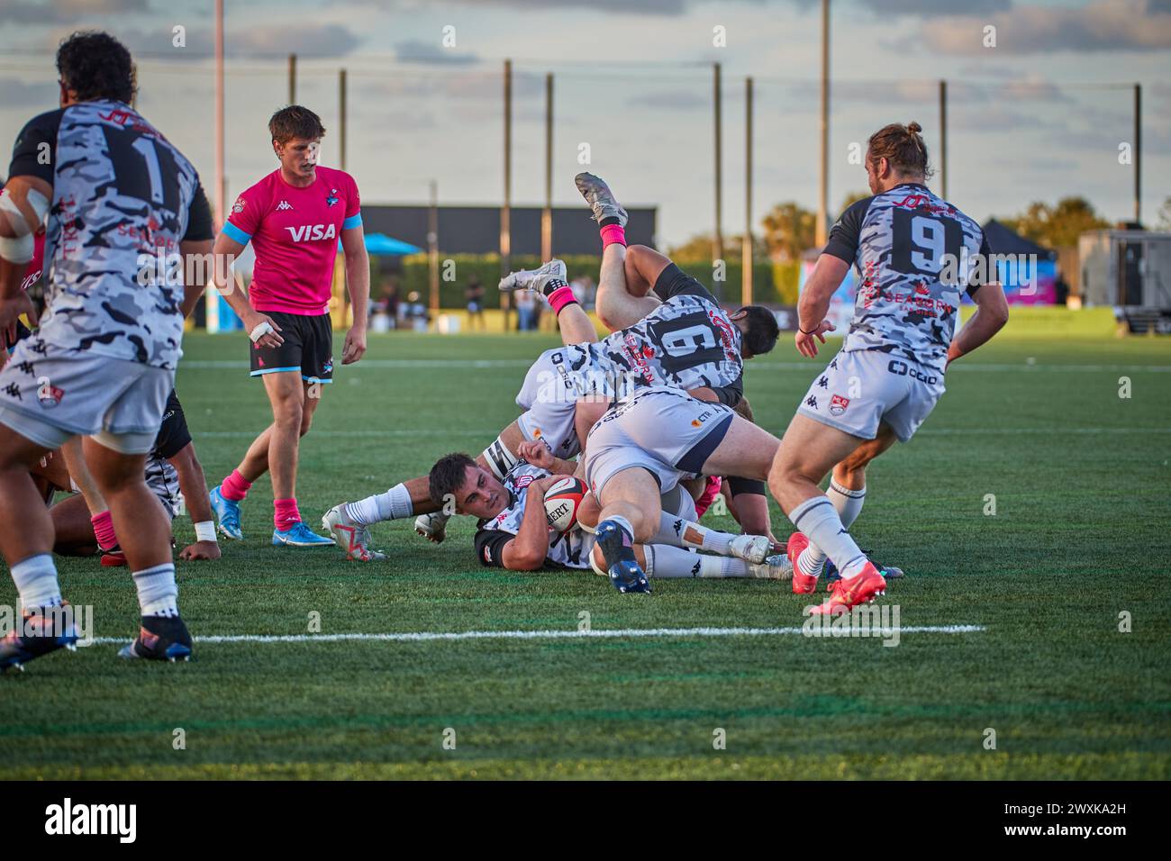 Fort Lauderdale, FL, USA. 31st March 2024. Miami Sharks v San Diego ...