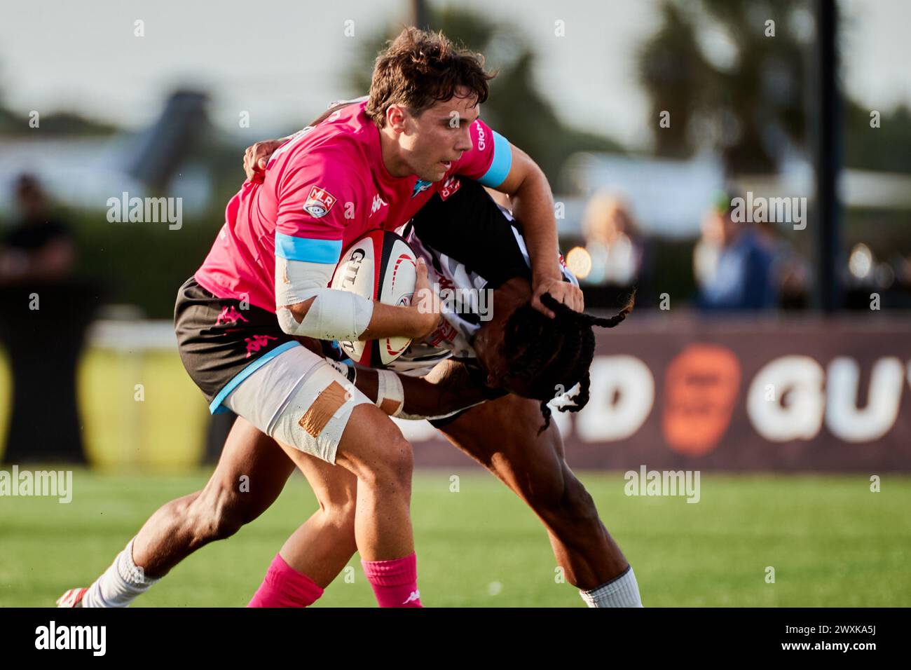 Fort Lauderdale, FL, USA. 31st March 2024. Miami Sharks v San Diego Legion regular MLR Rugby ...