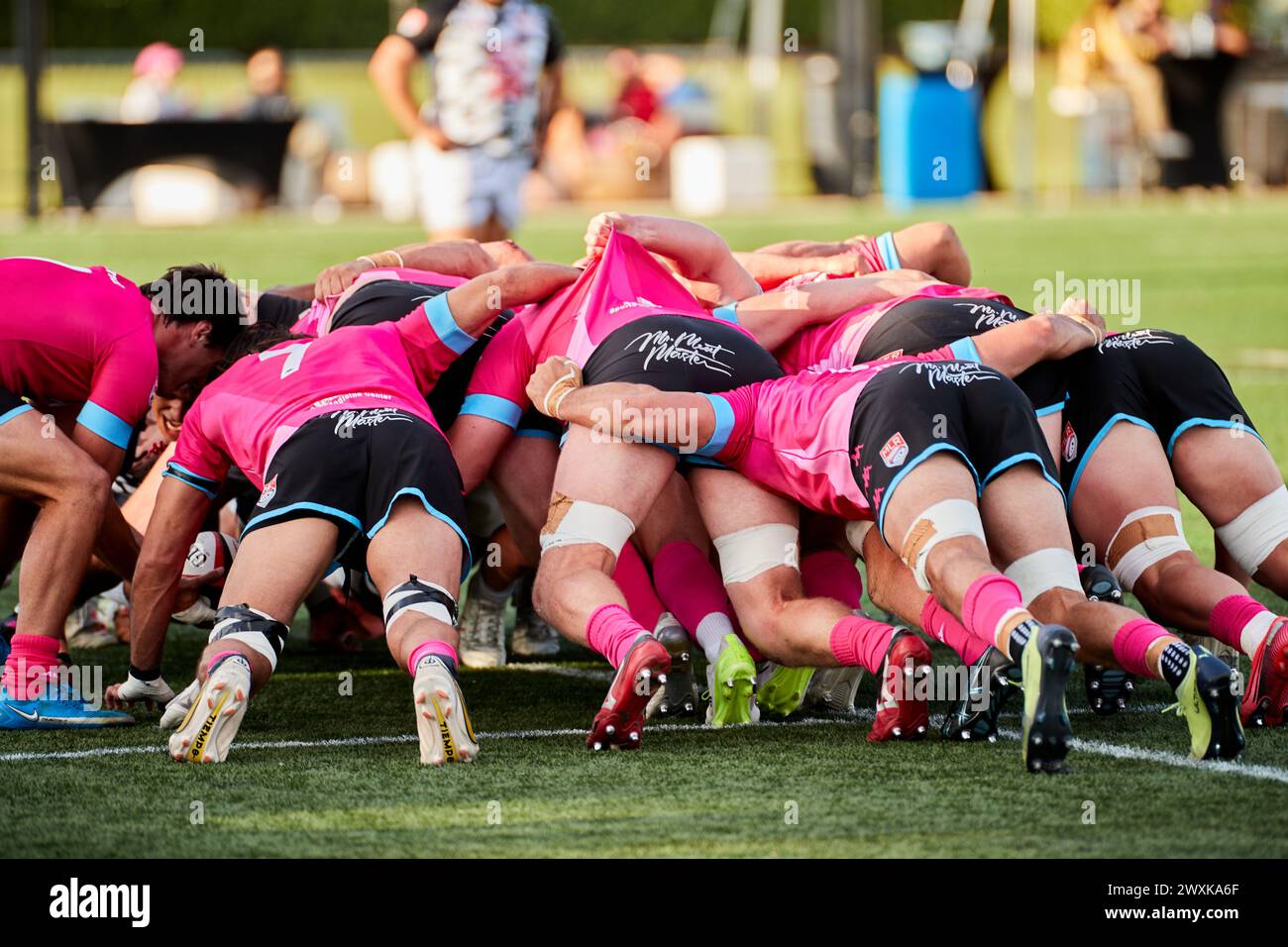 Fort Lauderdale, FL, USA. 31st March 2024. Miami Sharks v San Diego Legion regular MLR Rugby ...