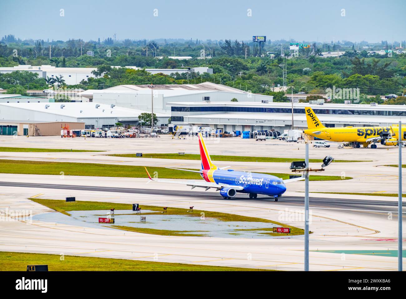 Fort Lauderdale, FL, USA - March 22, 2024:Photo of Southwest airplane ...