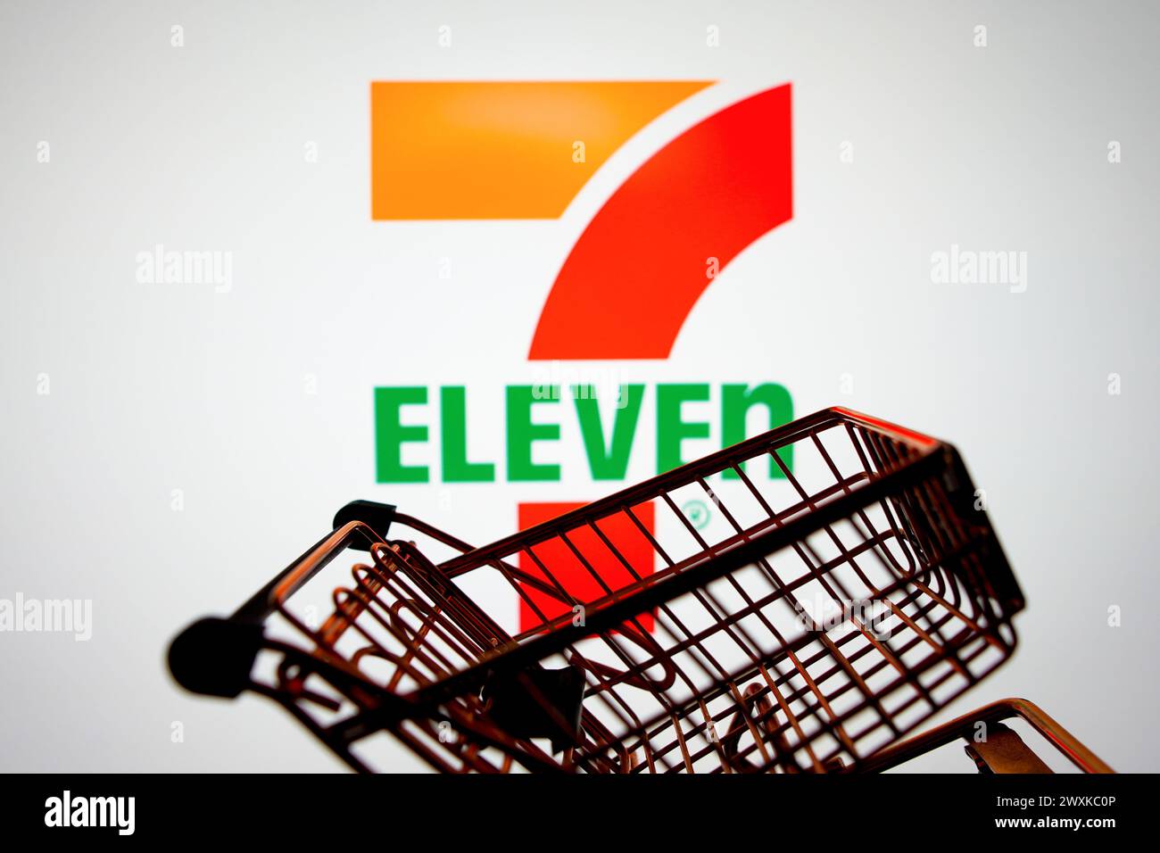 Brazil. 31st Mar, 2024. In this photo illustration, the 7-Eleven logo ...